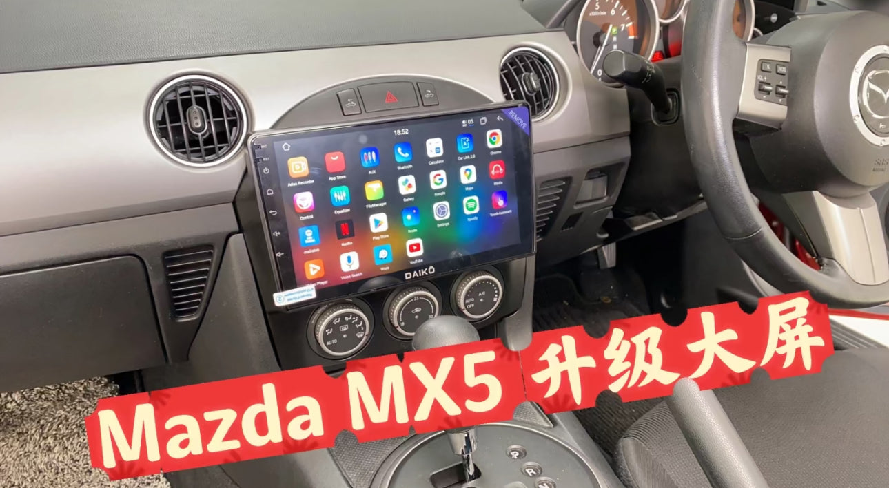 Mazda MX5 2005-2013 GPS Wireless Apple CarPlay Android Auto Stereo Hea ...