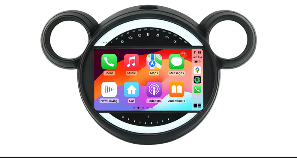 Mini Cooper 2007-2014 R56 9" GPS Bluetooth Wireless Apple CarPlay Andr ...