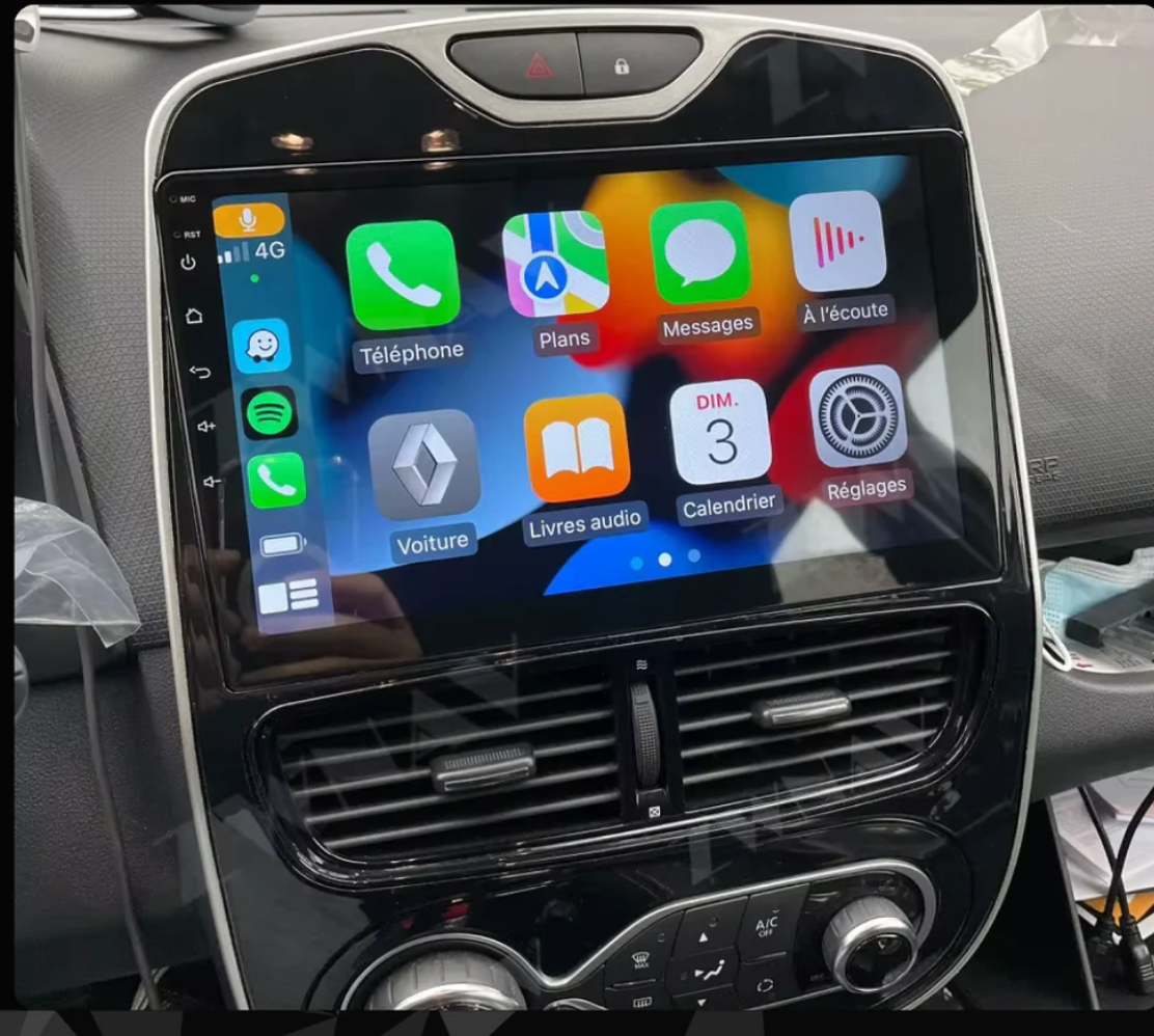 Renault Clio 2011+ Apple CarPlay / Android Auto 9" Stereo Upgrade 2011 ...
