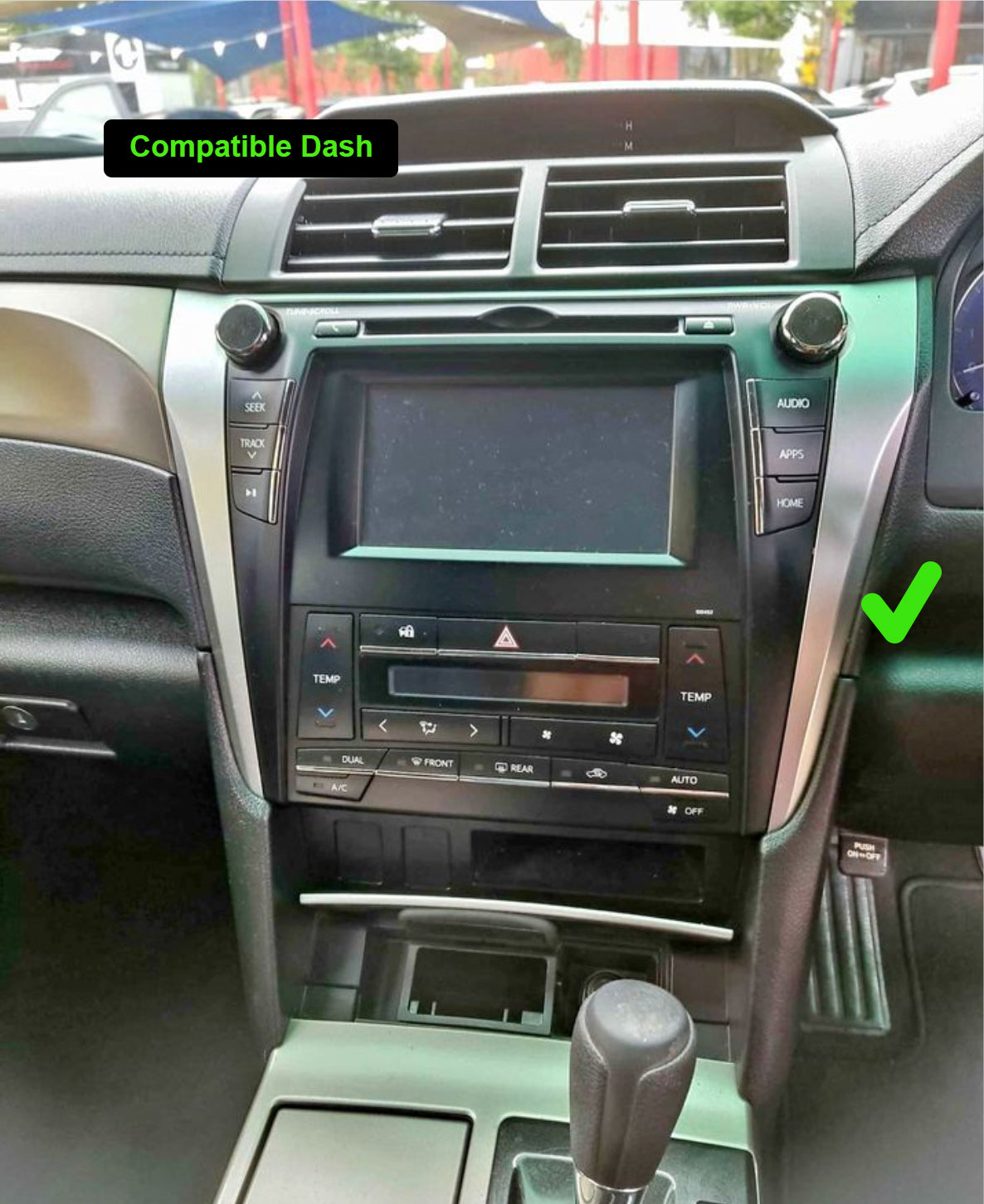 Toyota Aurion 2011-2015 stereo facia suit both 9 inch android and 7 in – Incartech