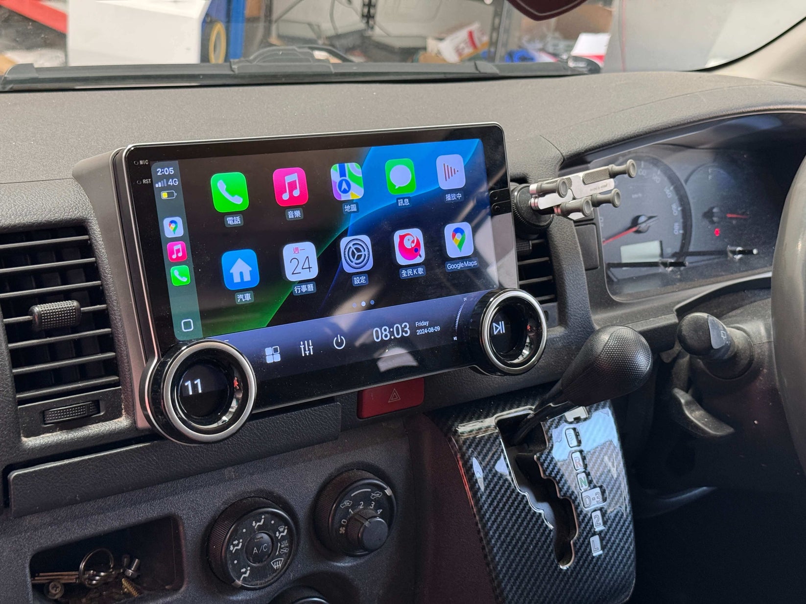 Toyota Hiace 2005-2019 10.1" GPS Bluetooth Wireless Apple CarPlay Andr ...