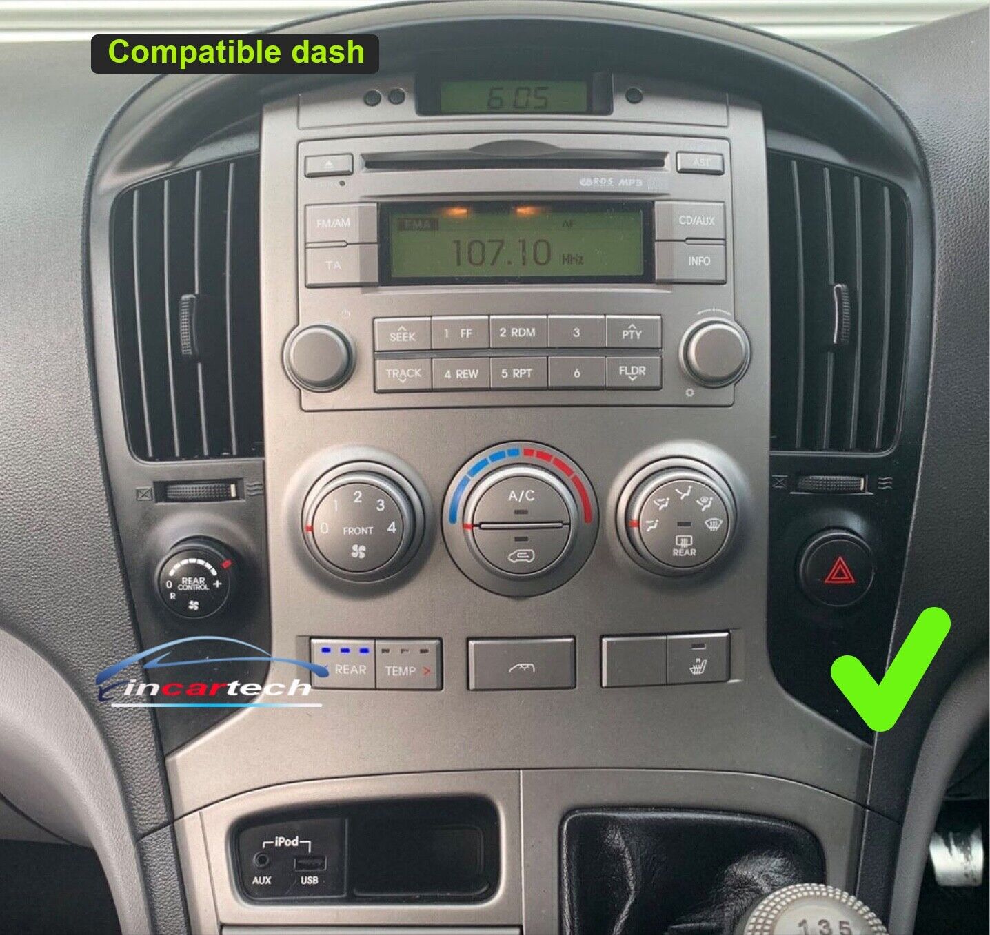 Hyundai iload 08-15 GPS BT wireless Apple CarPlay Android Auto USB Ste ...