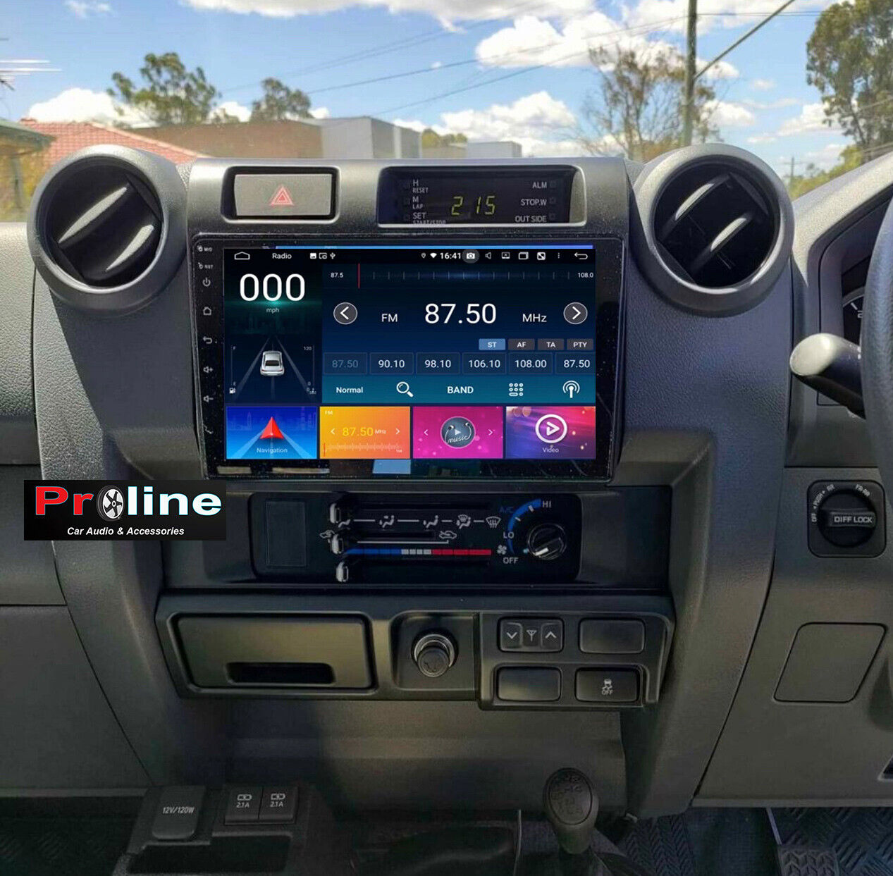 Toyota Landcruiser 79 70 76 Series GPS Bluetooth Reverse Camera wirele ...